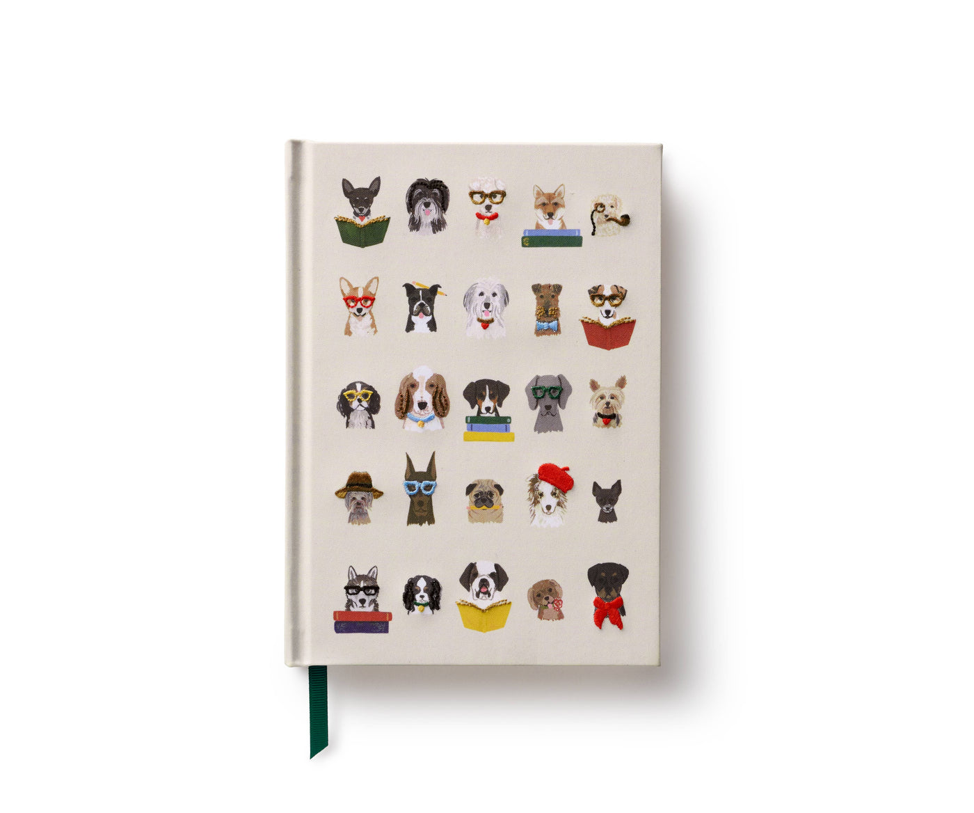 RIFLE PAPER CO - Studious Dogs Embroidered Journal