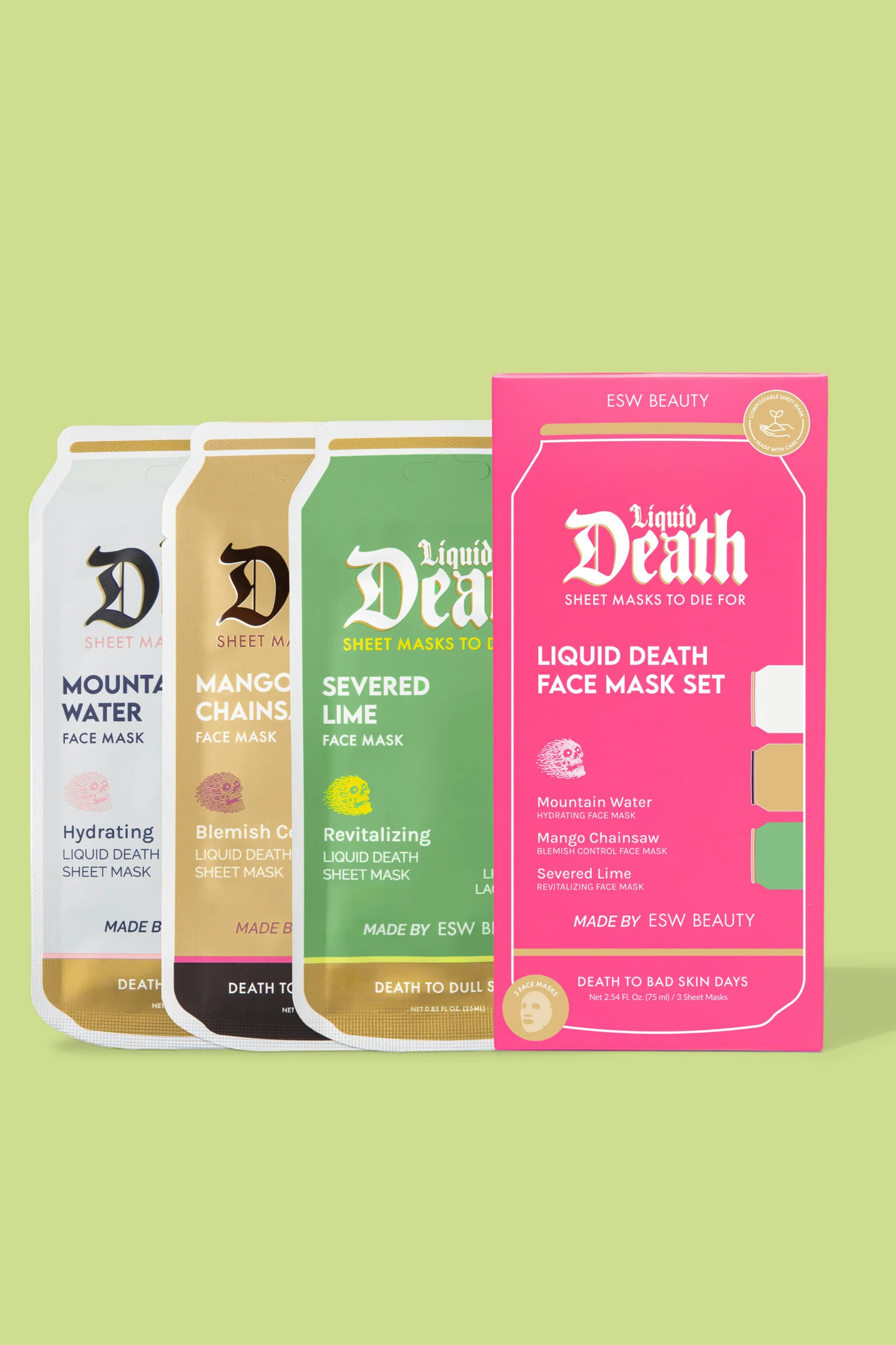 ESW BEAUTY - Liquid Death Face Mask Box Set