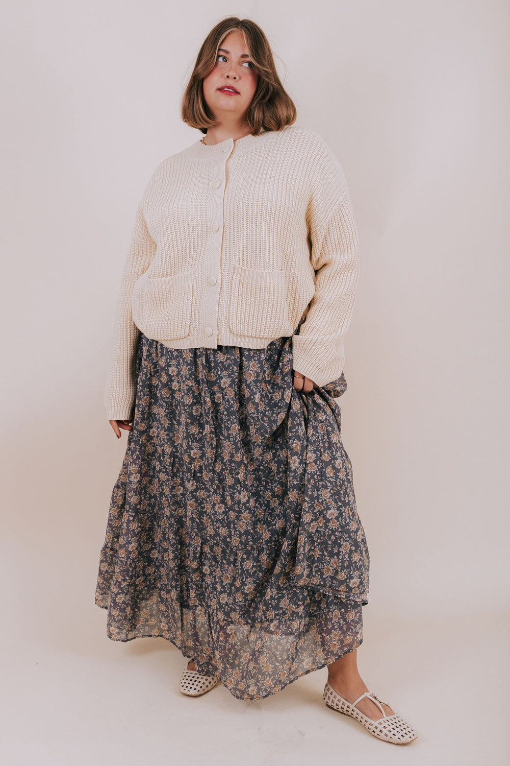 PLUS SIZE - Cappuccino Cloud Sweater