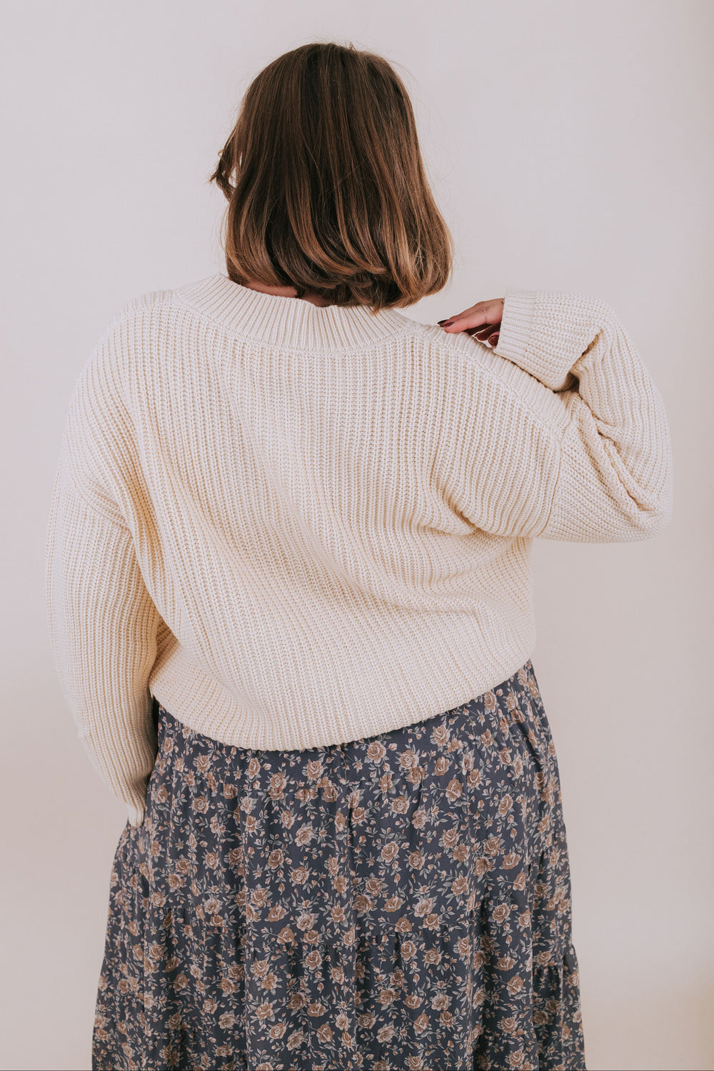 PLUS SIZE - Cappuccino Cloud Sweater