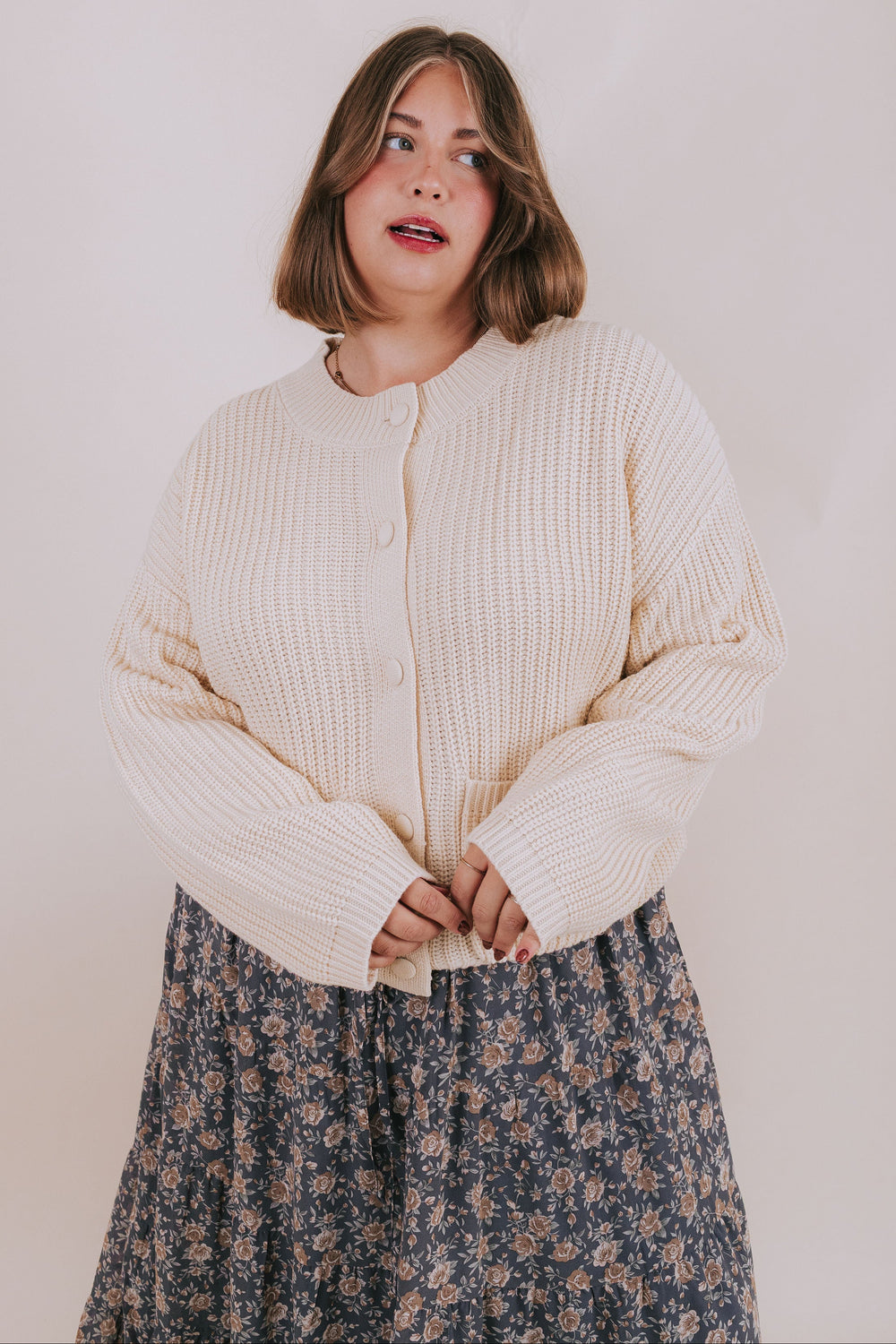 PLUS SIZE - Cappuccino Cloud Sweater