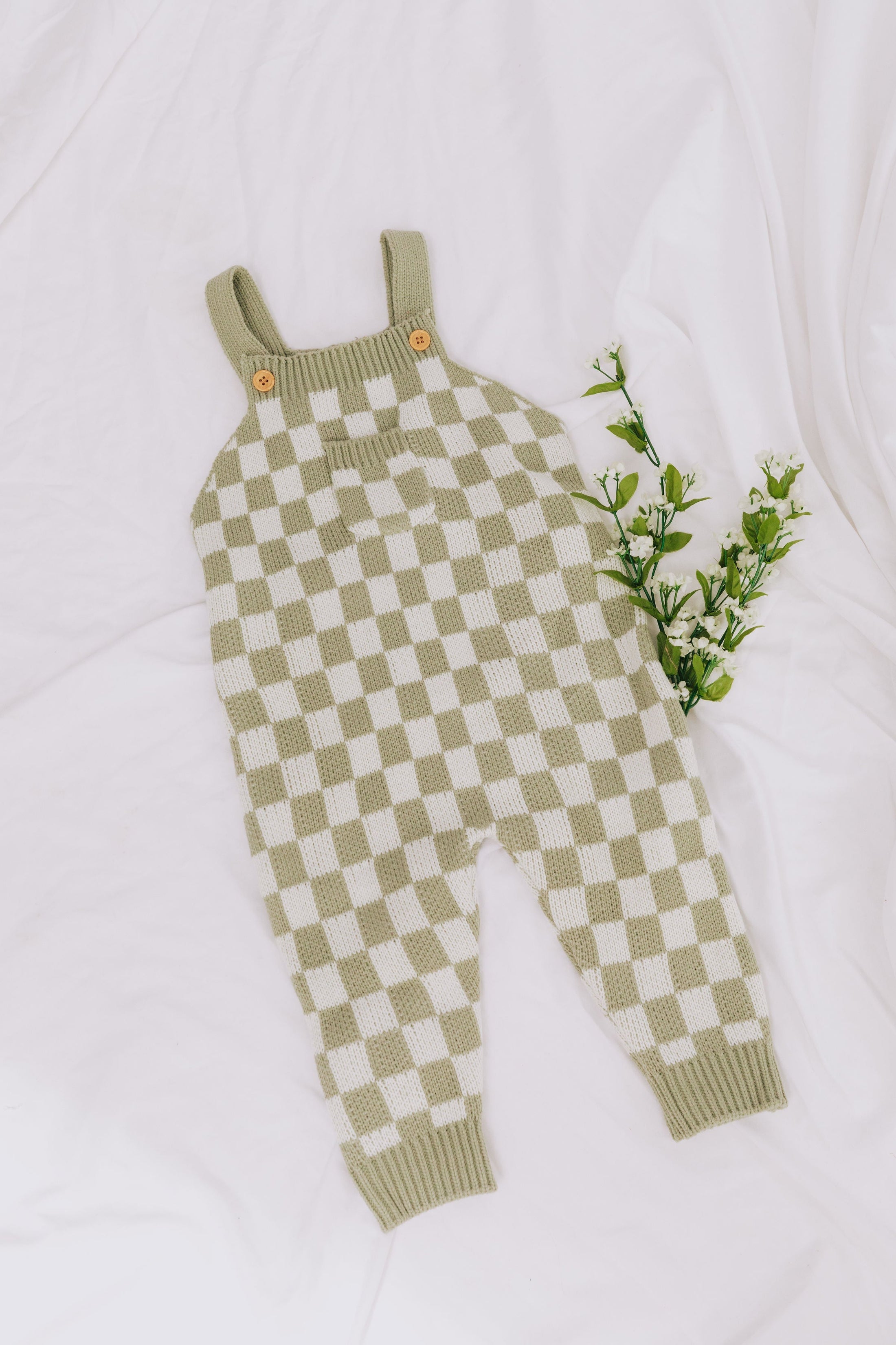 BABY - Checkmate Baby Knit Overalls
