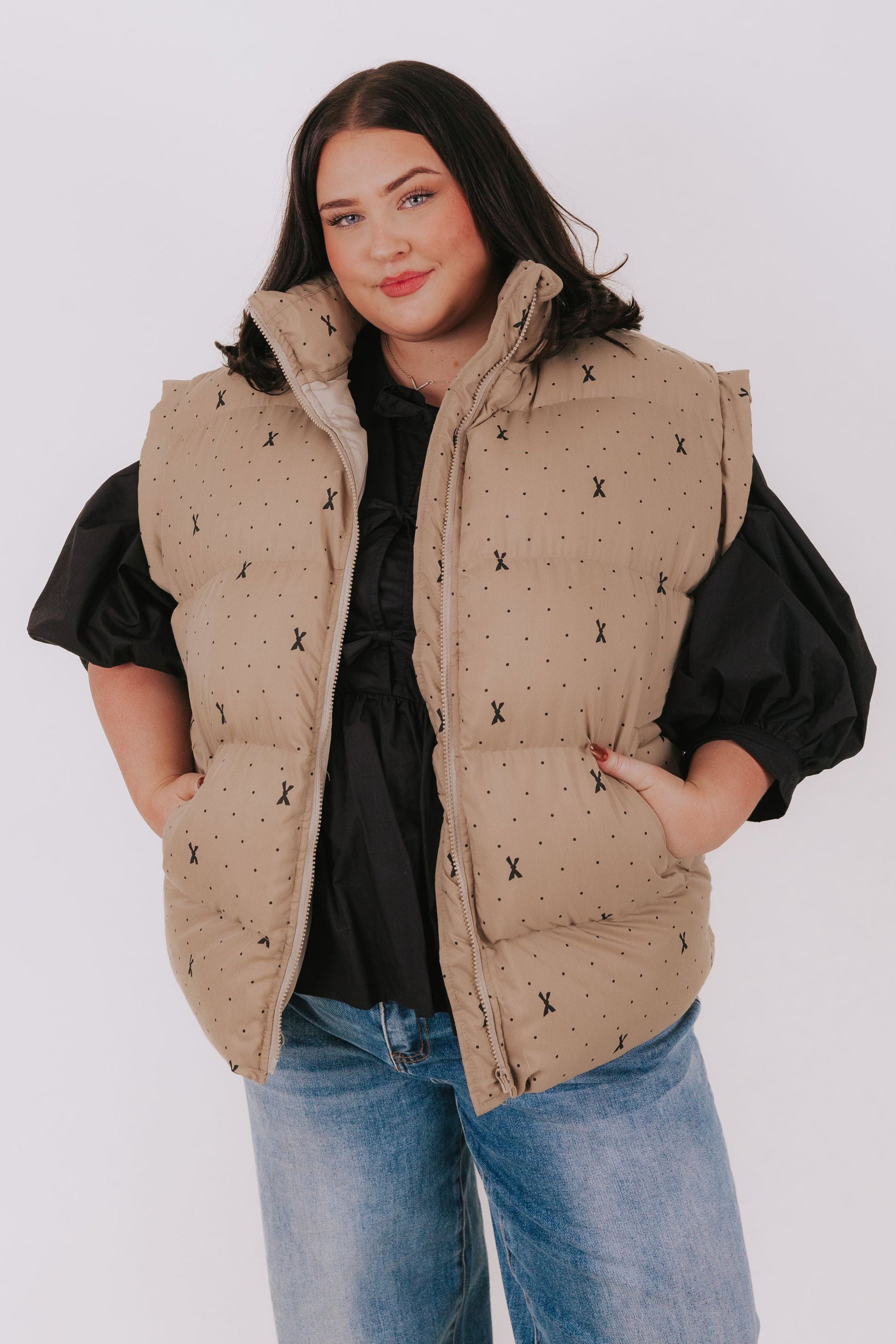 PLUS SIZE - Warm Hug Puffer Vest