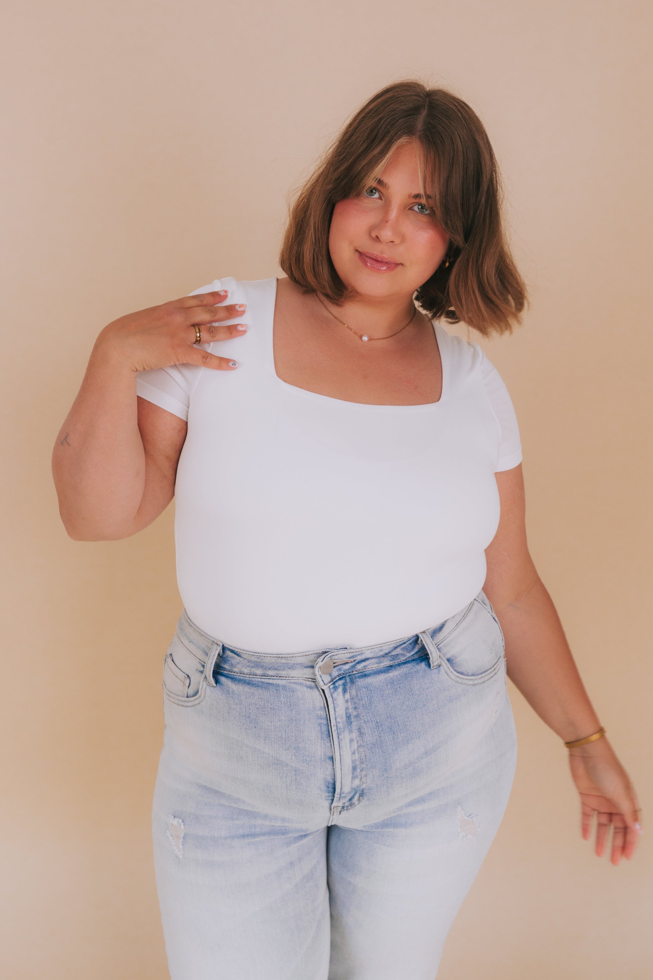 PLUS SIZE - Pure Bliss Bodysuit