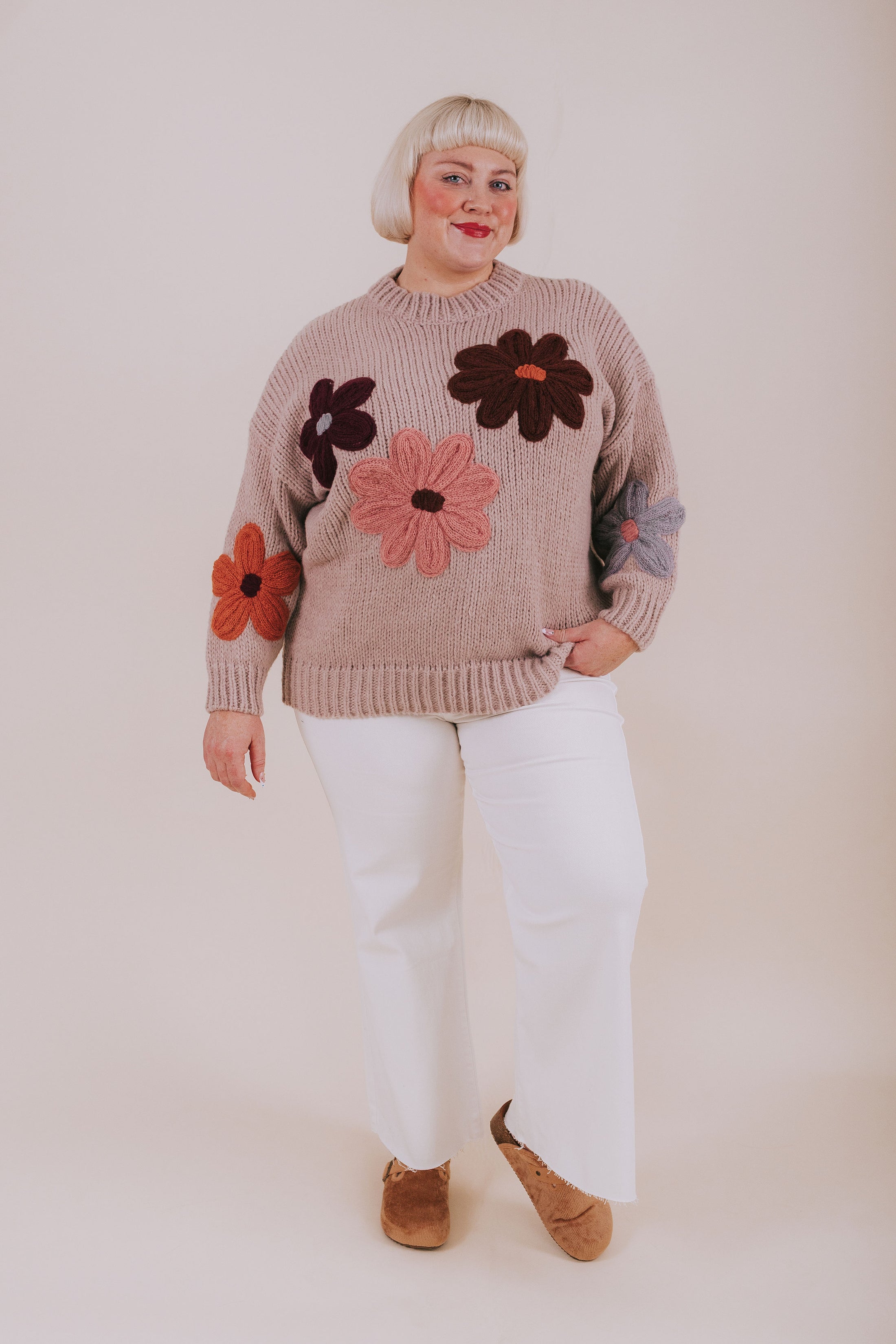 PLUS SIZE - Flower Shop Sweater