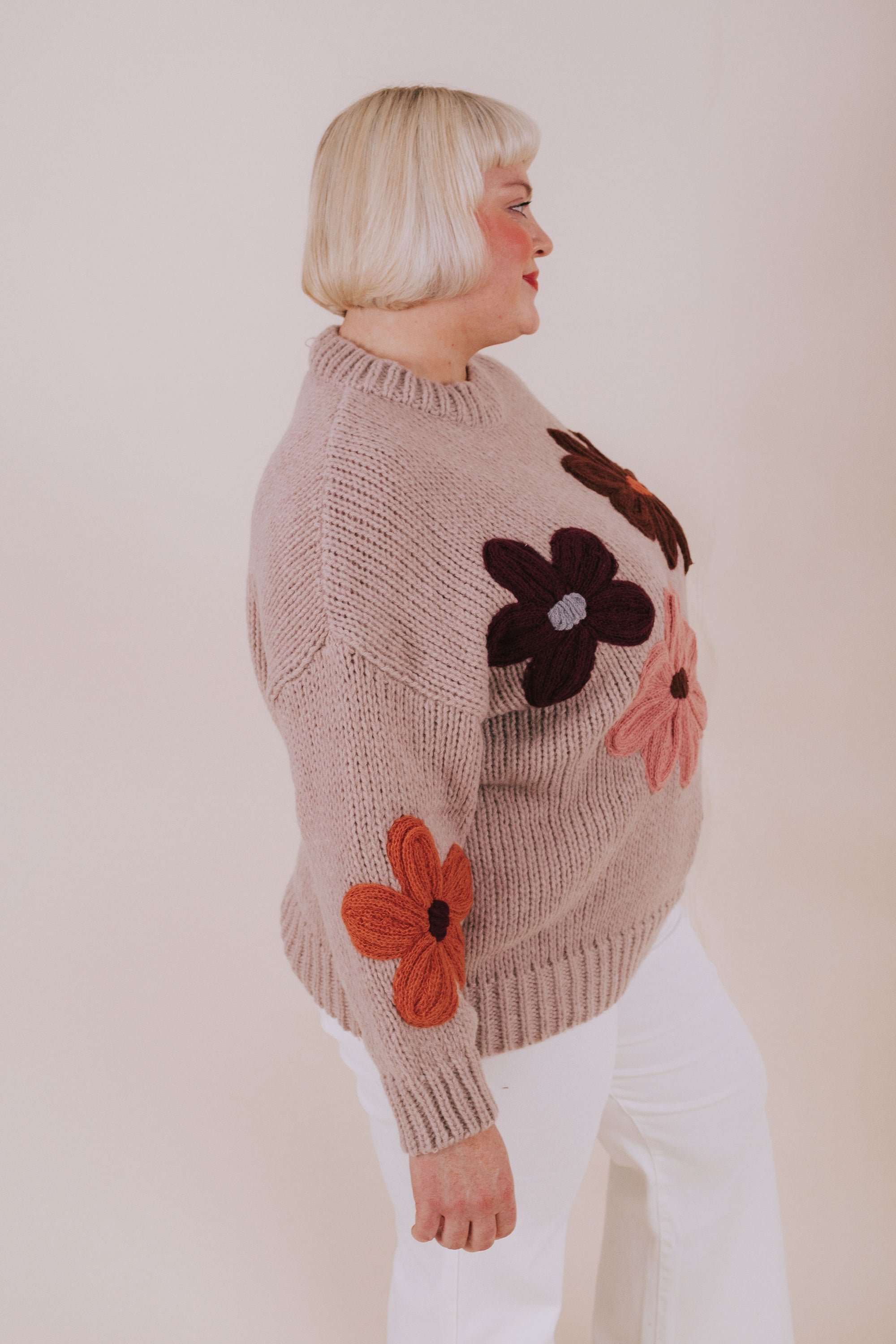 PLUS SIZE - Flower Shop Sweater