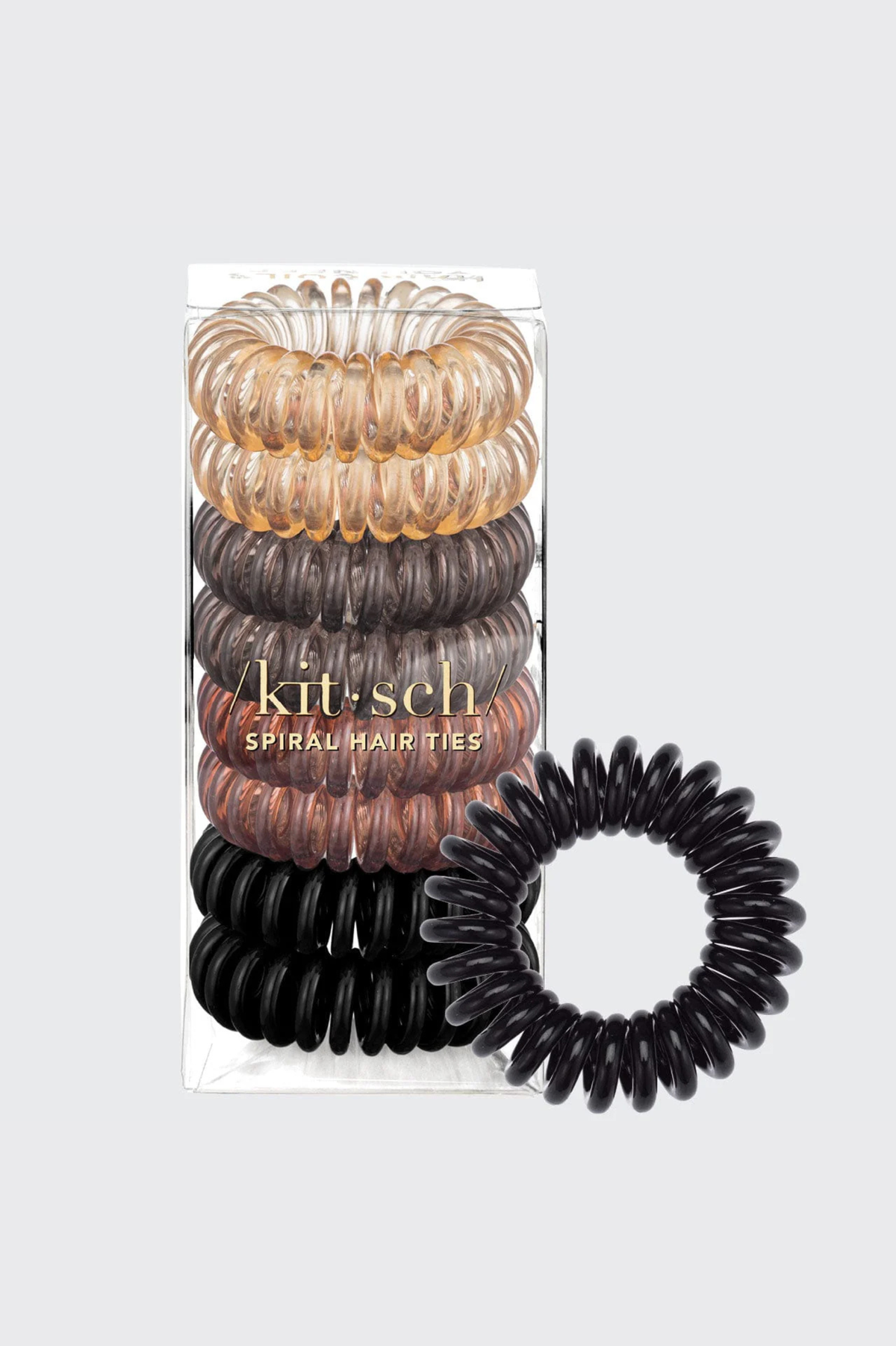 KITSCH - Spiral Hair Ties 8 Pack